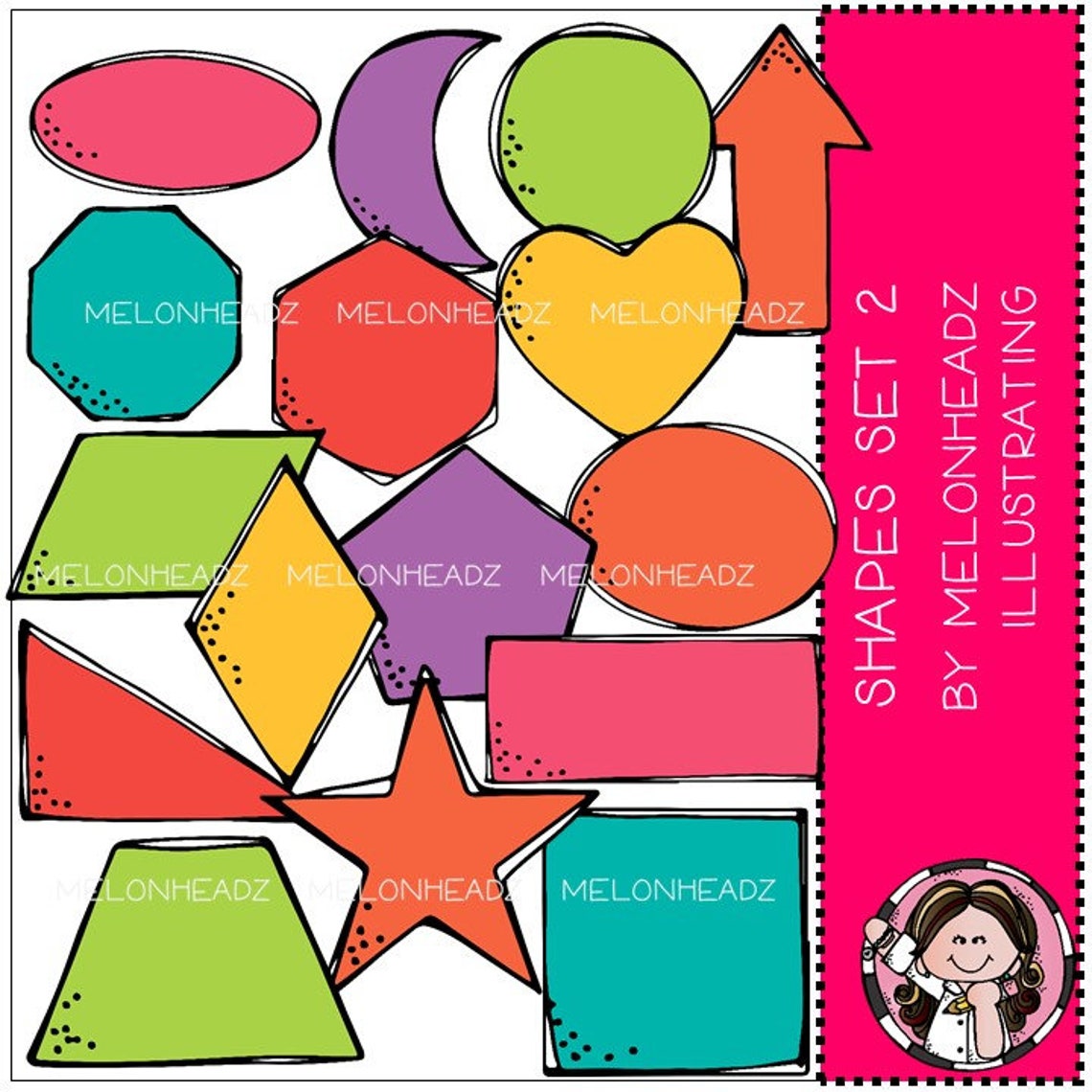 Shapes clip art Set 2 | Etsy