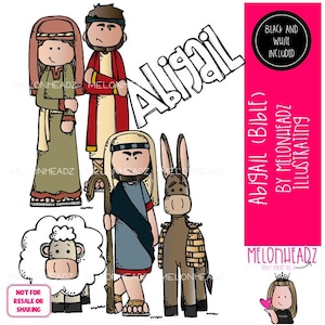 Abigail Clip Art, Bible Clip Art Mini - Etsy