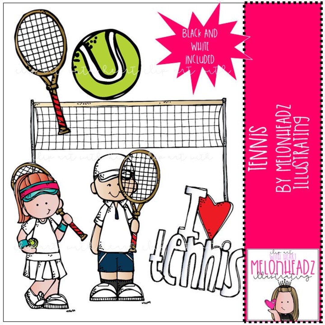 Tennis Clip Art - Mini - Etsy