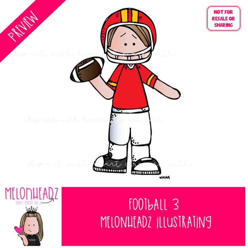 Football 3 Clip Art, Sport, Cheerleader COLORED Version - Etsy