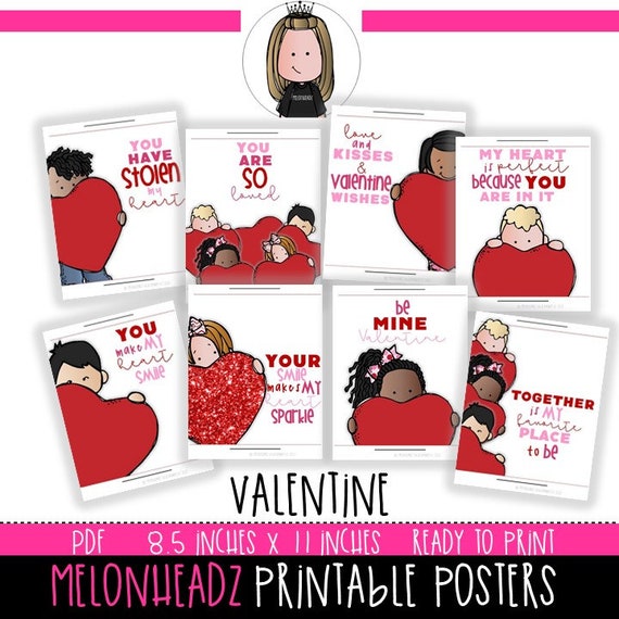 Valentine Posters Printables | Etsy
