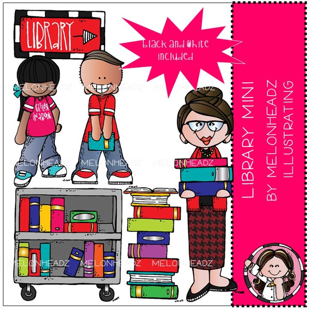 Library Clip Art - Mini - Etsy