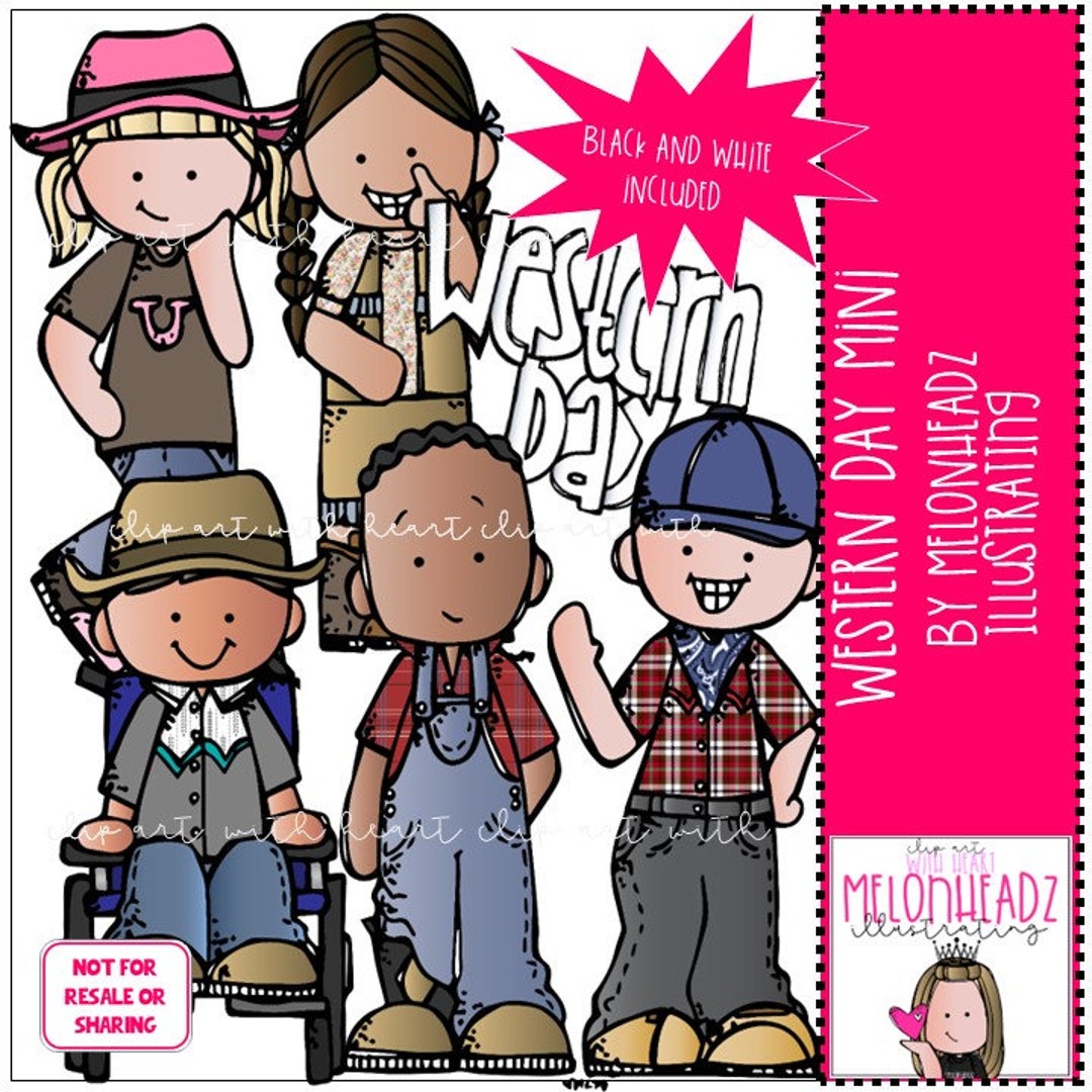 Western Day Clip Art School Spirit Mini - Etsy