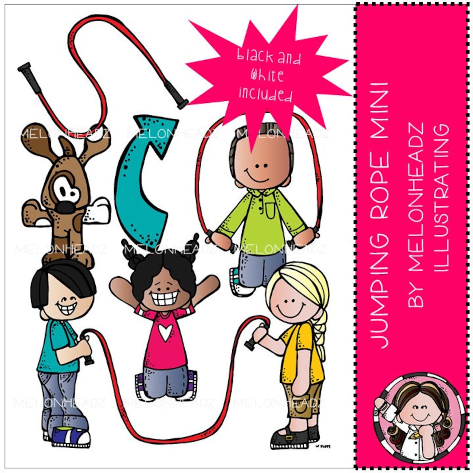 Jumping Rope Clip Art - Etsy