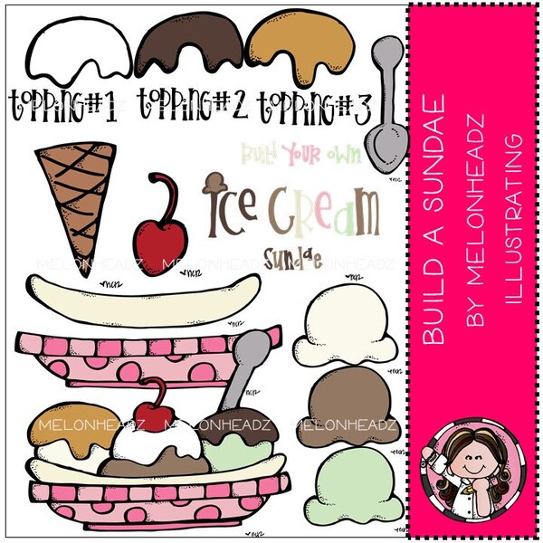 Sundae Clip Art - Etsy