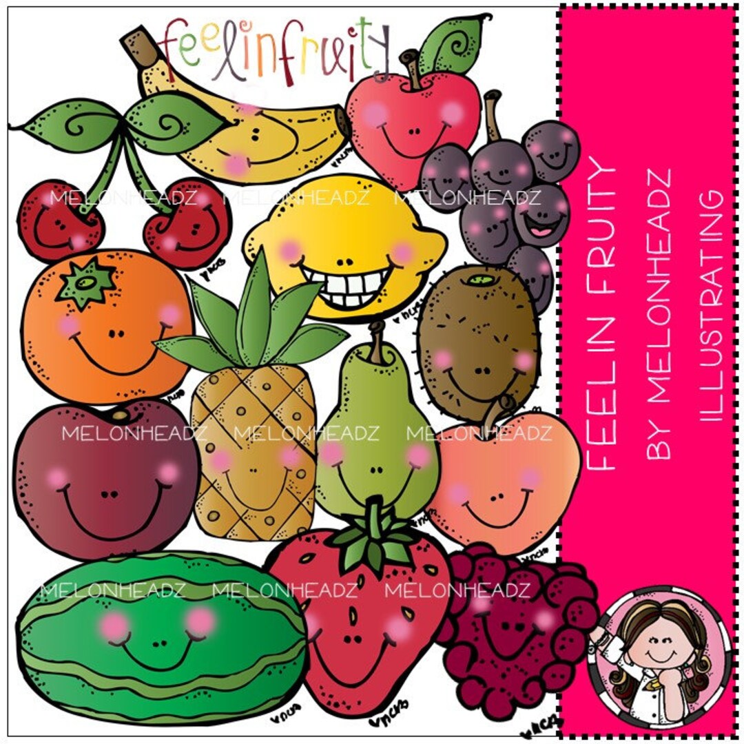 Fruit Clip Art - Feelin Fruity - Combo Pack - Etsy