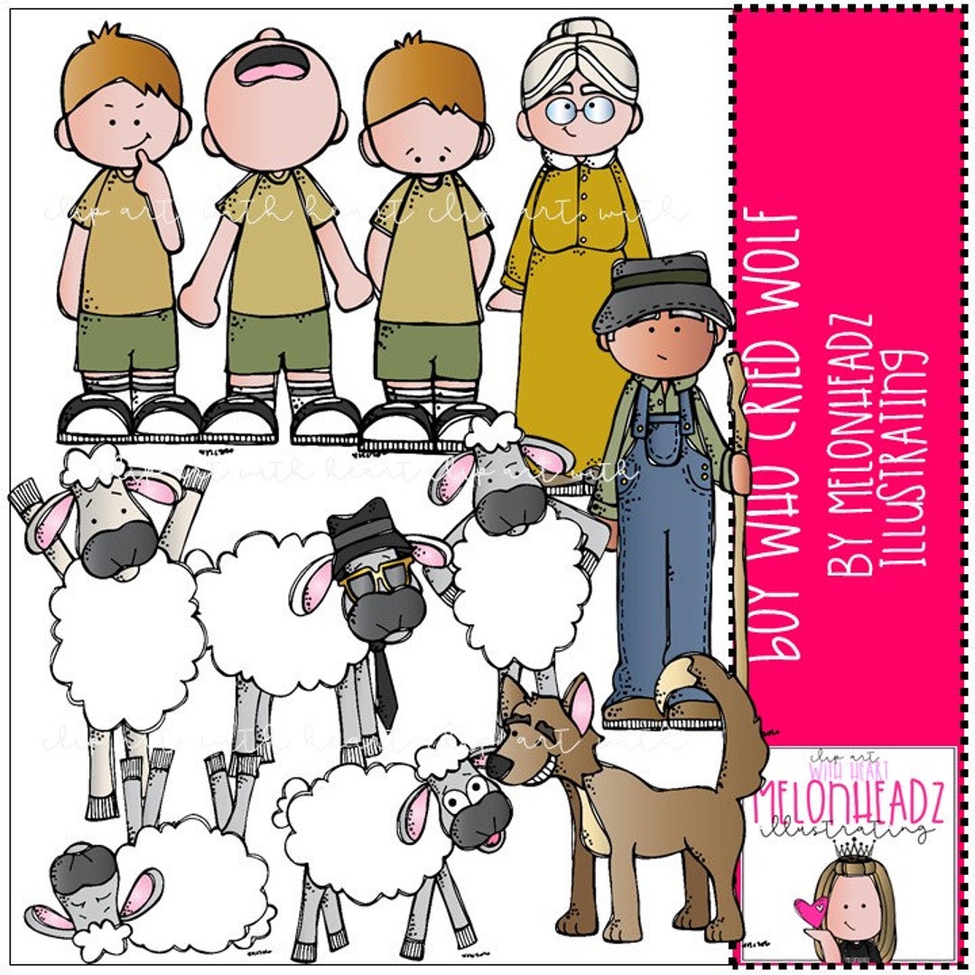 Boy Who Cried Wolf Clip Art - Etsy