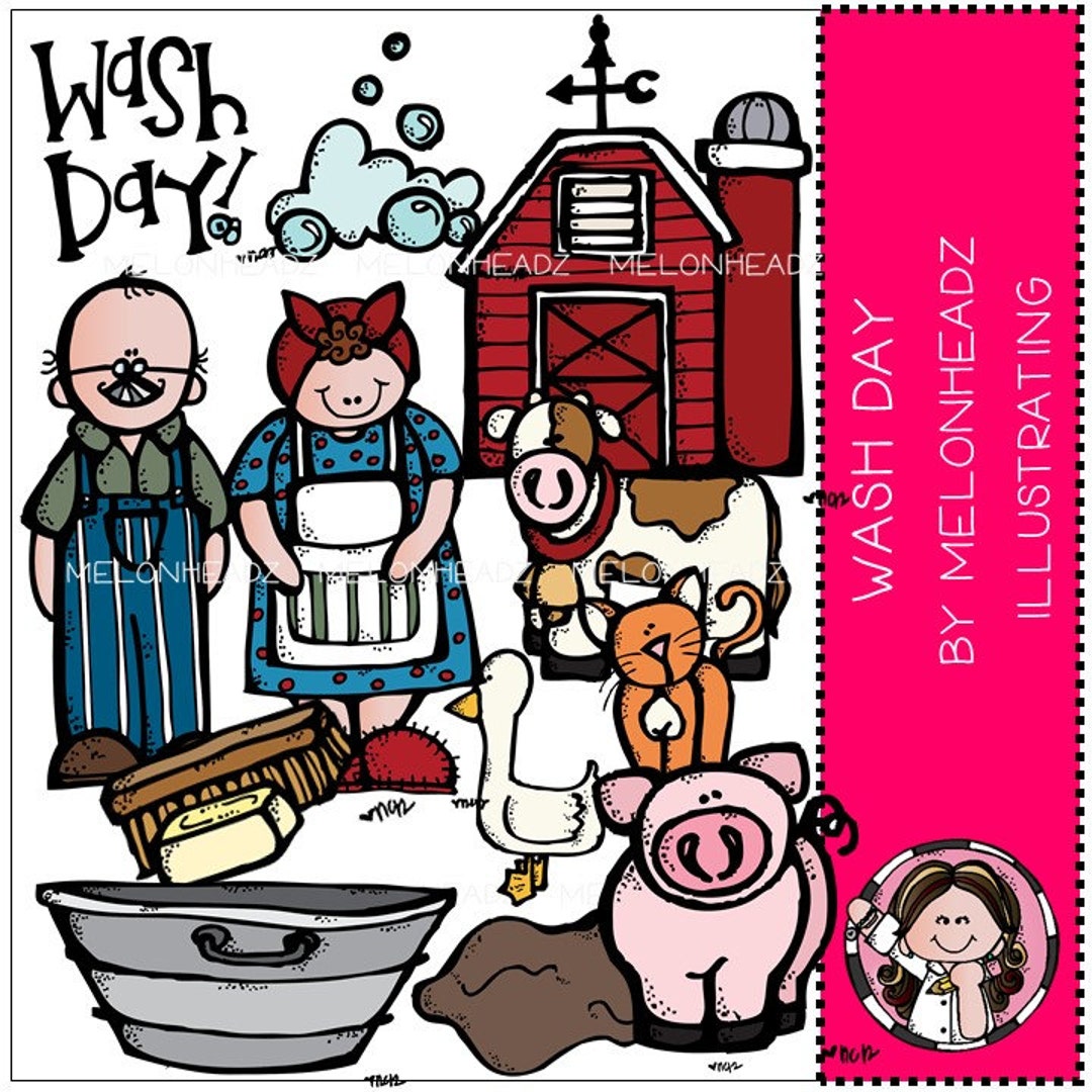 Wash Day Clip Art - Etsy
