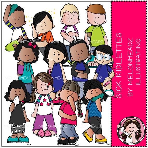 Sick Kids Clip Art