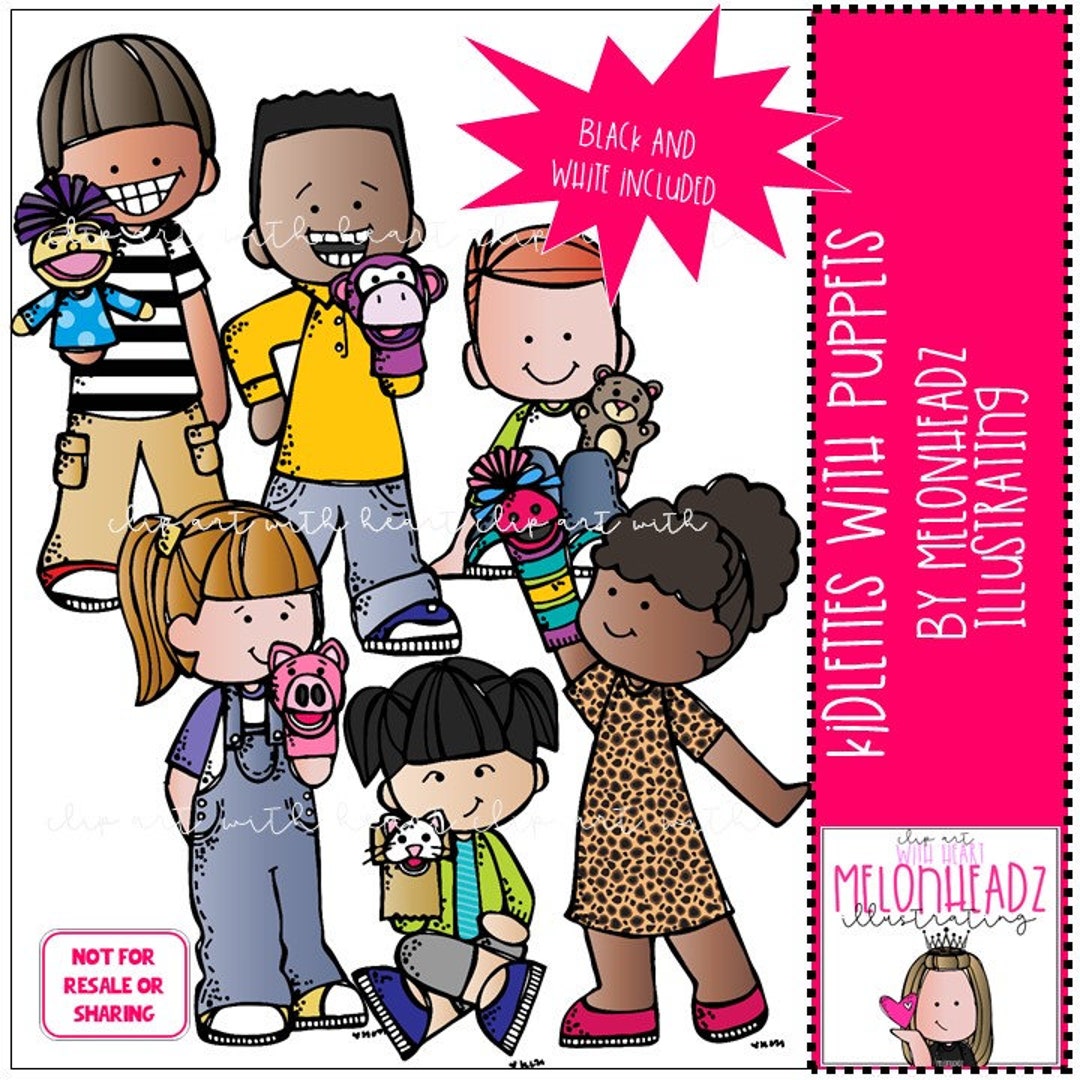 Kidlettes Clip Art - With Puppets - Mini - Etsy