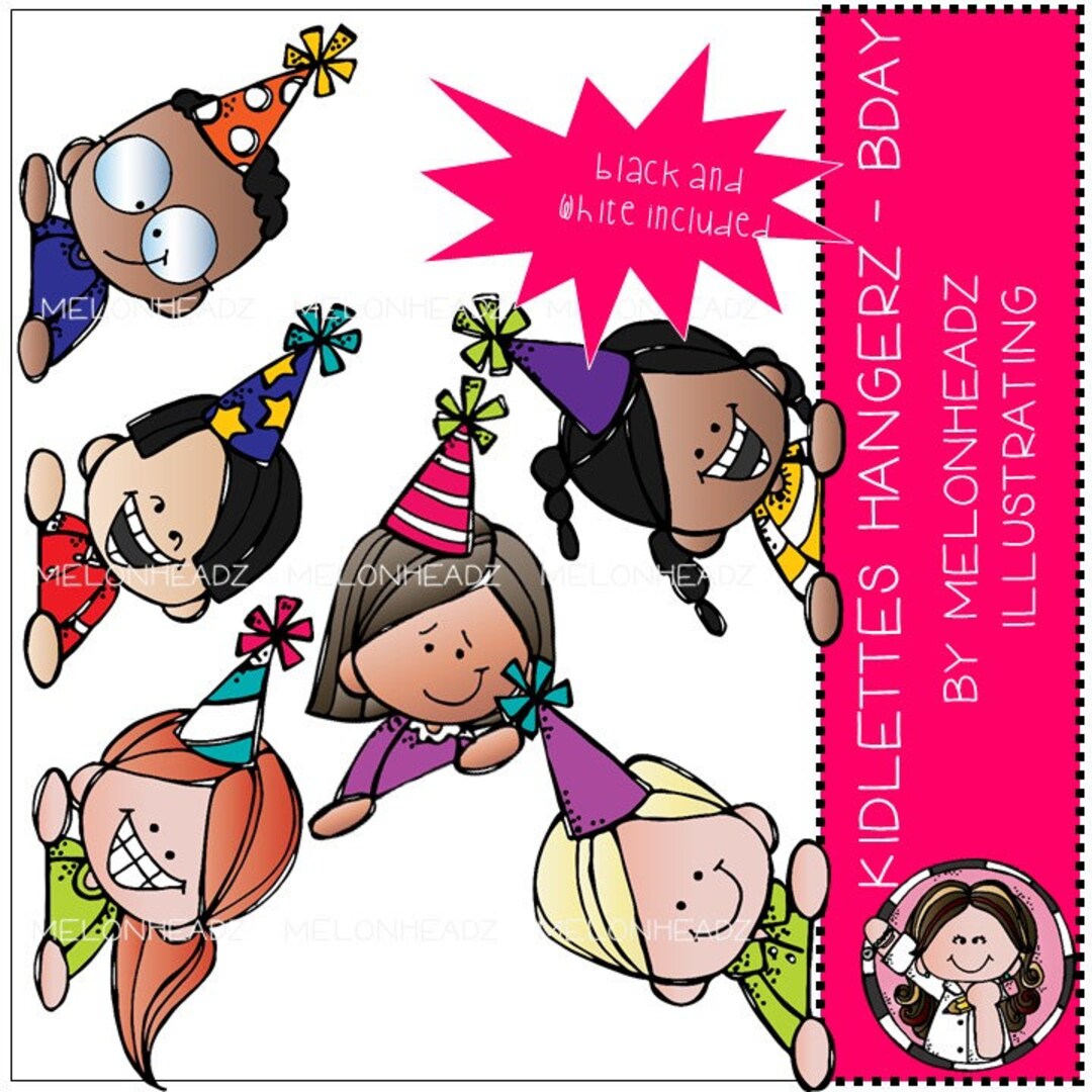 Kidlettes Clip Art - Hangerz - Birthday - Mini - Etsy