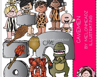 Caveman Prehistoric Backgrounds Clip Art for BOOM CARDS, Powerpoint and ...