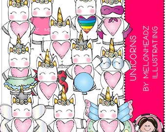 Unicorn Theme Alphabet Letters A-Z Unicorn Clip Art - Etsy