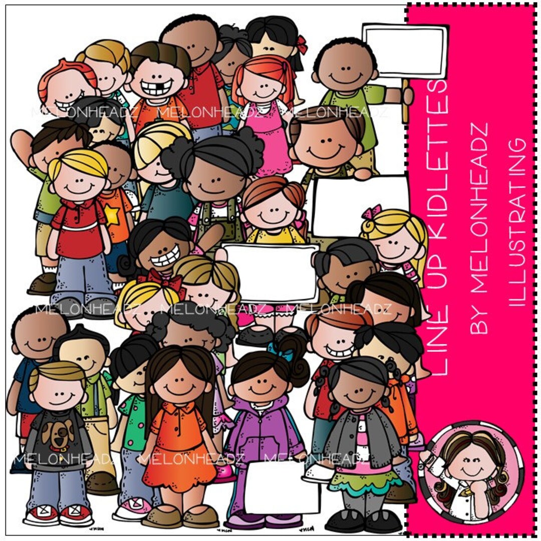 Line up Clip Art - Kidlettes - Etsy
