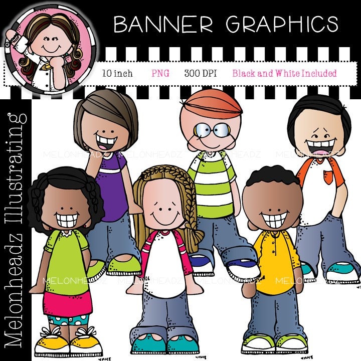 Welcome Friends Clip Art and Printable Set - Etsy Canada