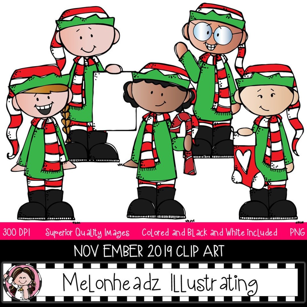 Melonheadz Addicts Clip Art - November 2019 Set - Mini - Etsy