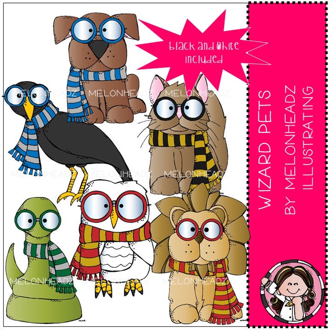 Wizard Pets Clip Art - Mini - Etsy