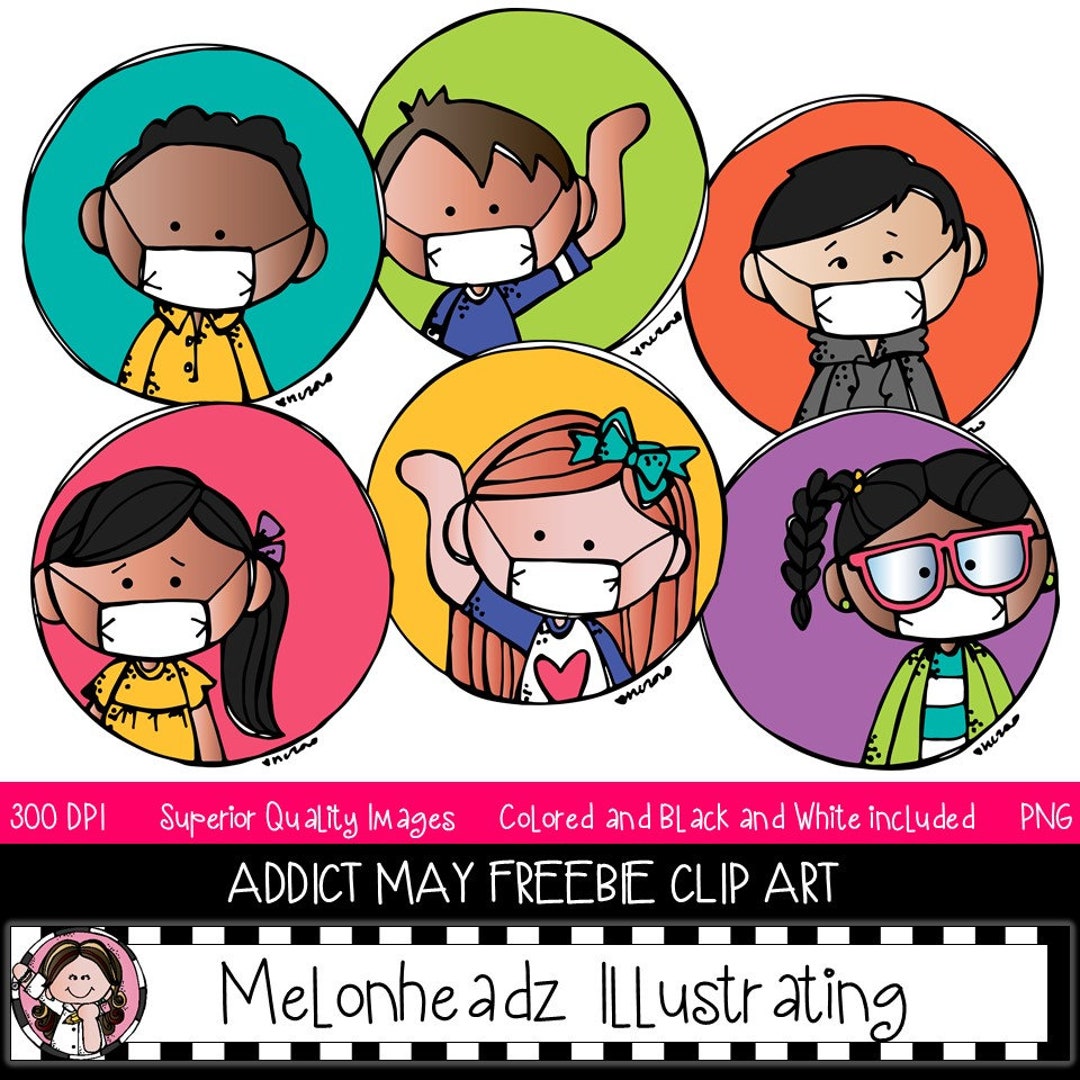 Melonheadz Addicts Clip Art - May 2020 Set - Mini - Etsy