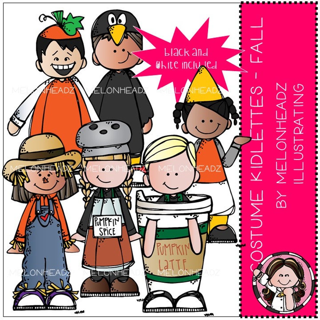 Costume Kidlettes Clip Art - Fall - Mini - Etsy