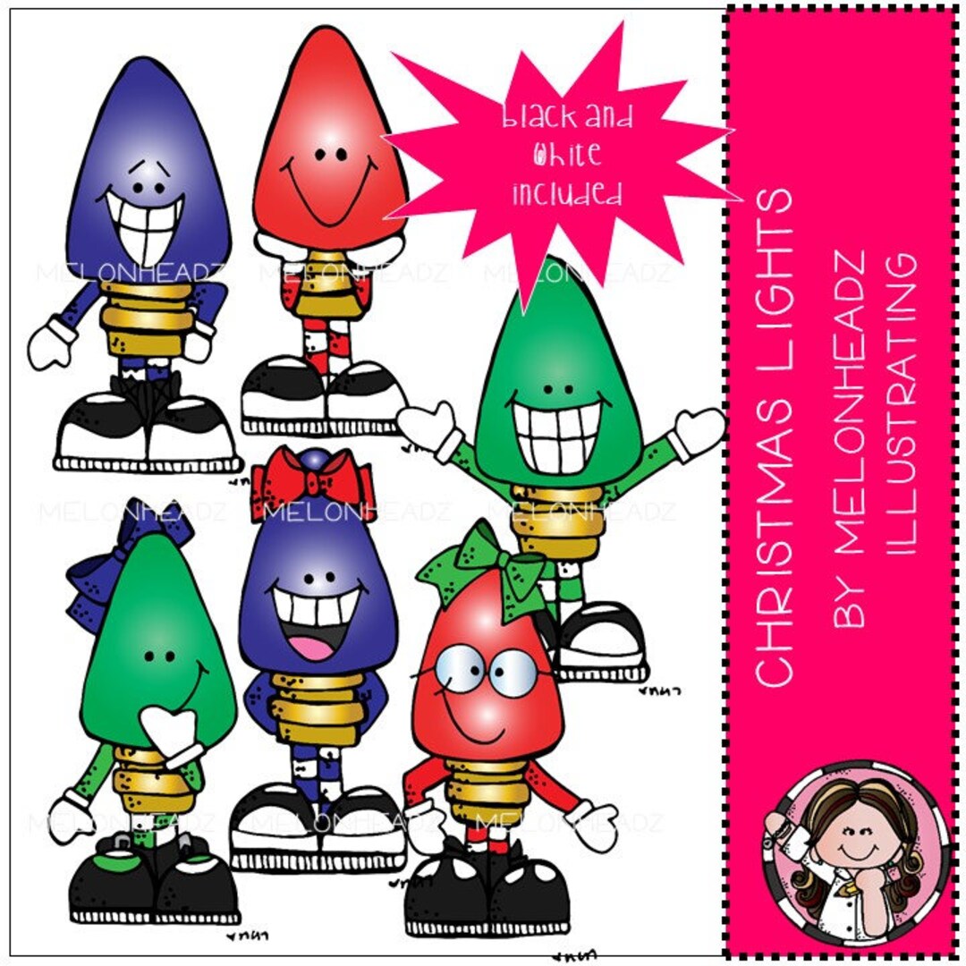 Christmas Lights Clip Art - Mini - by Melonheadz - Etsy