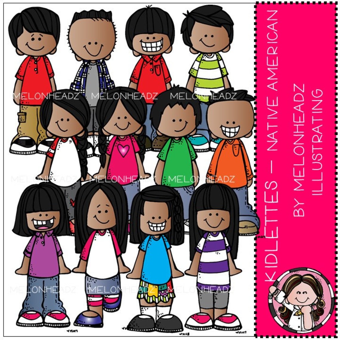 Kidlettes Native American Clip Art COMBO PACK | Etsy