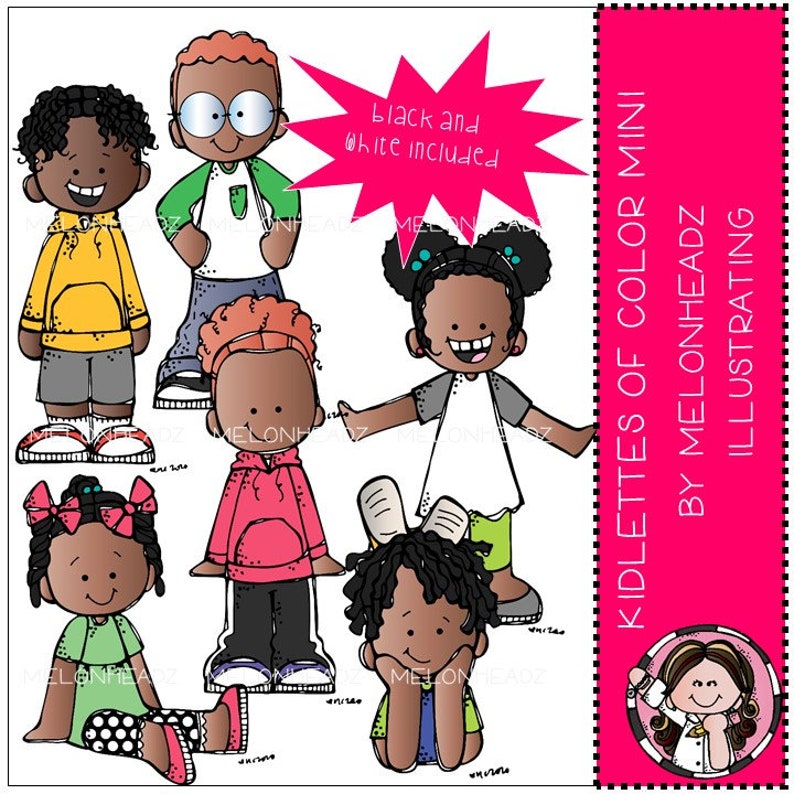 Kidlettes of Color Clip Art Mini - Etsy