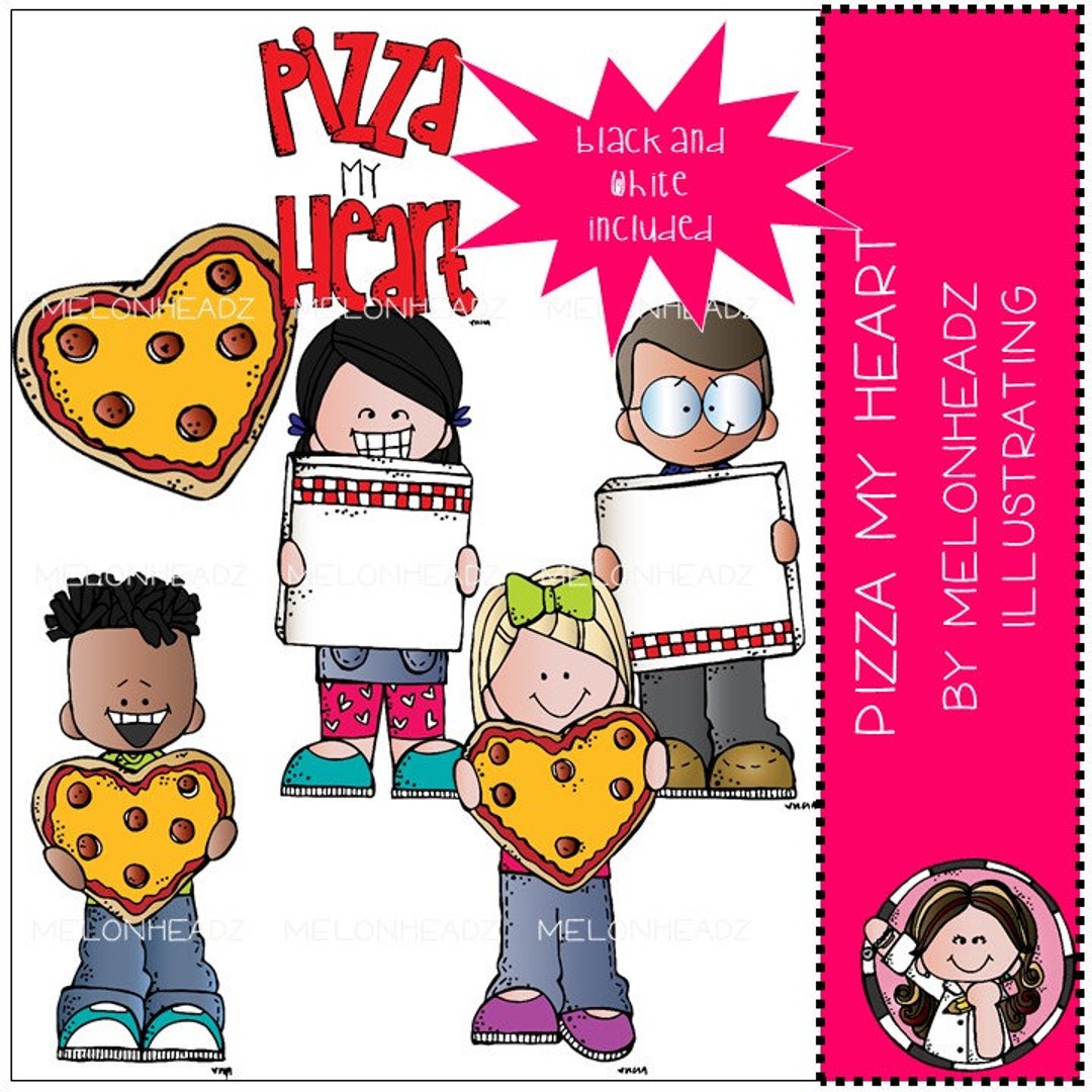 Pizza My Heart Clip Art Mini - Etsy