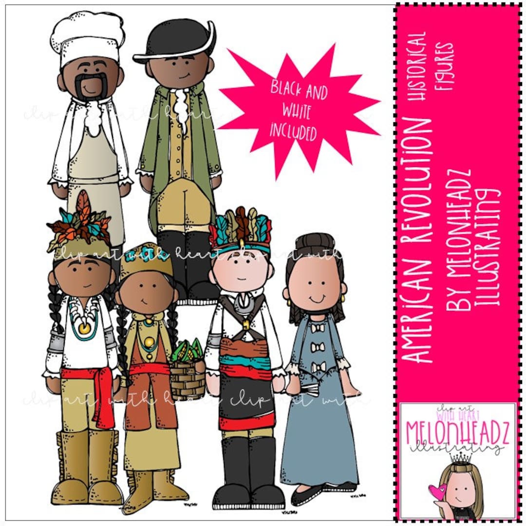 American Revolution Clip Art - Historical Figures - Mini - Etsy