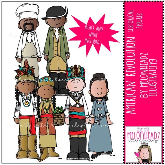 American Revolution Clip Art Historical Figures Mini | Etsy