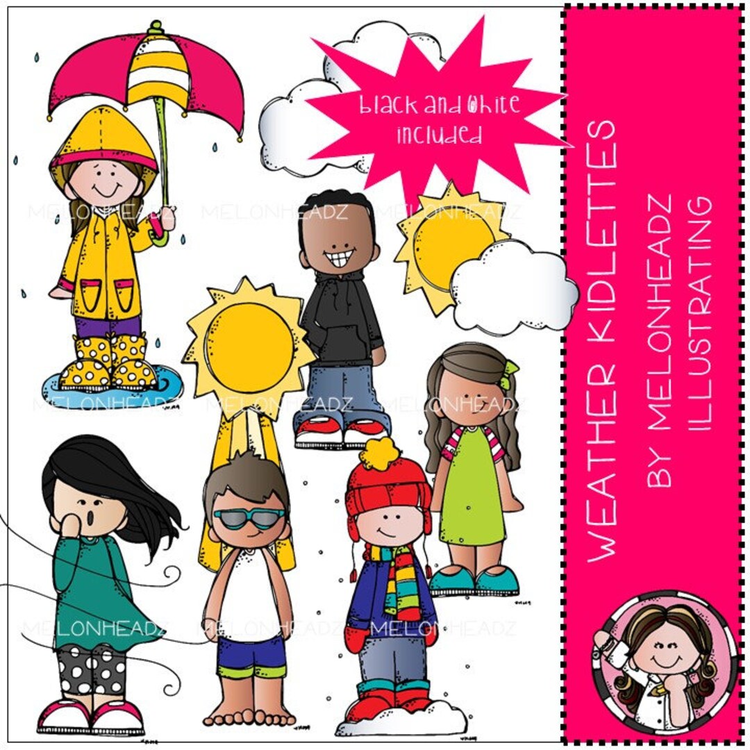 Weather Clip Art - Kidlettes - Mini - Etsy