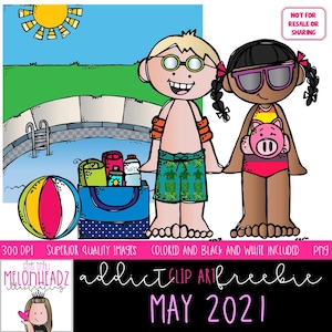 Melonheadz Addicts Clip Art - May Set 2021 - Mini - Etsy
