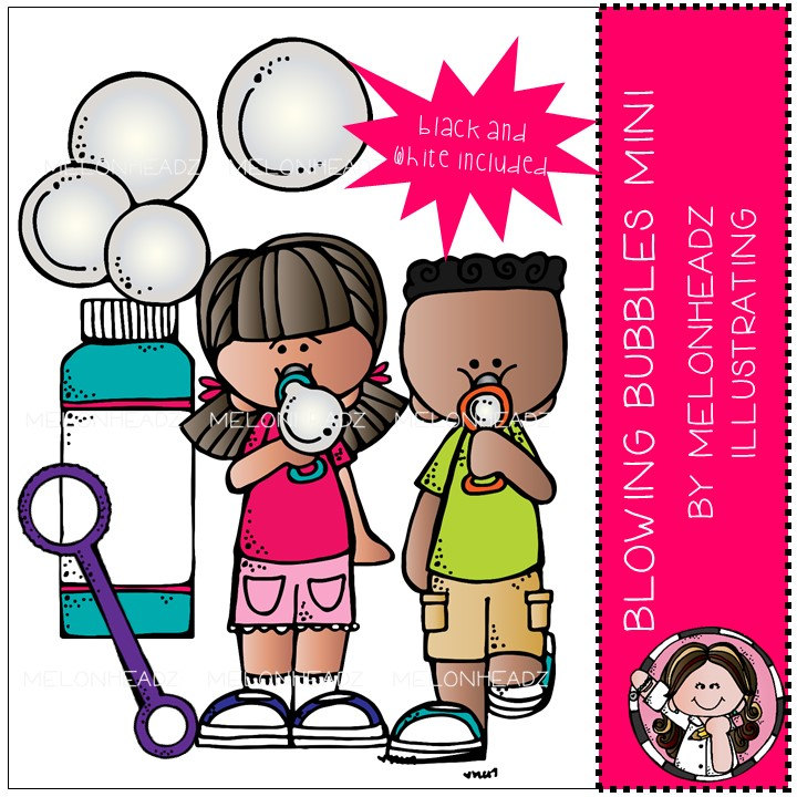 Blowing Bubbles Clip Art Mini Set - Etsy