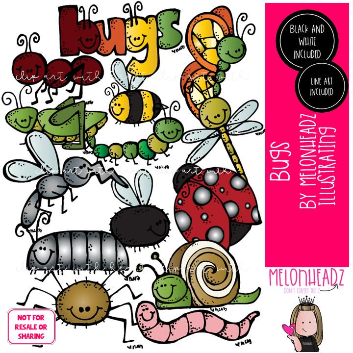 Bugs Clip Art, Insect, Butterfly COMBO PACK - Etsy