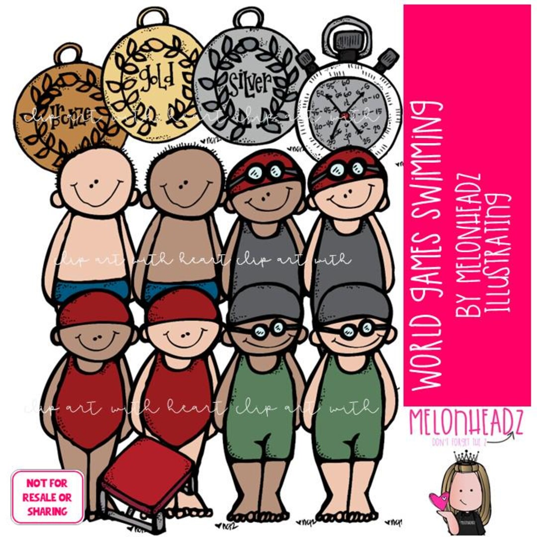 World Games Clip Art, Swimming Clip Art, Sports Clip Art COLORED ...