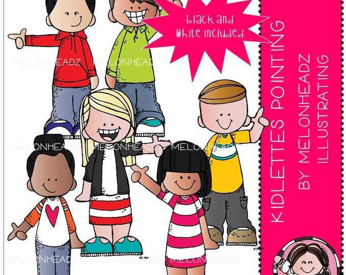 Kidlette Clip Art Pointing Mini - Etsy