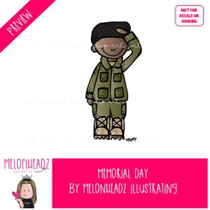 Memorial Day Clip Art Military Clip Art Veterans Day Clip Art COLORED ...