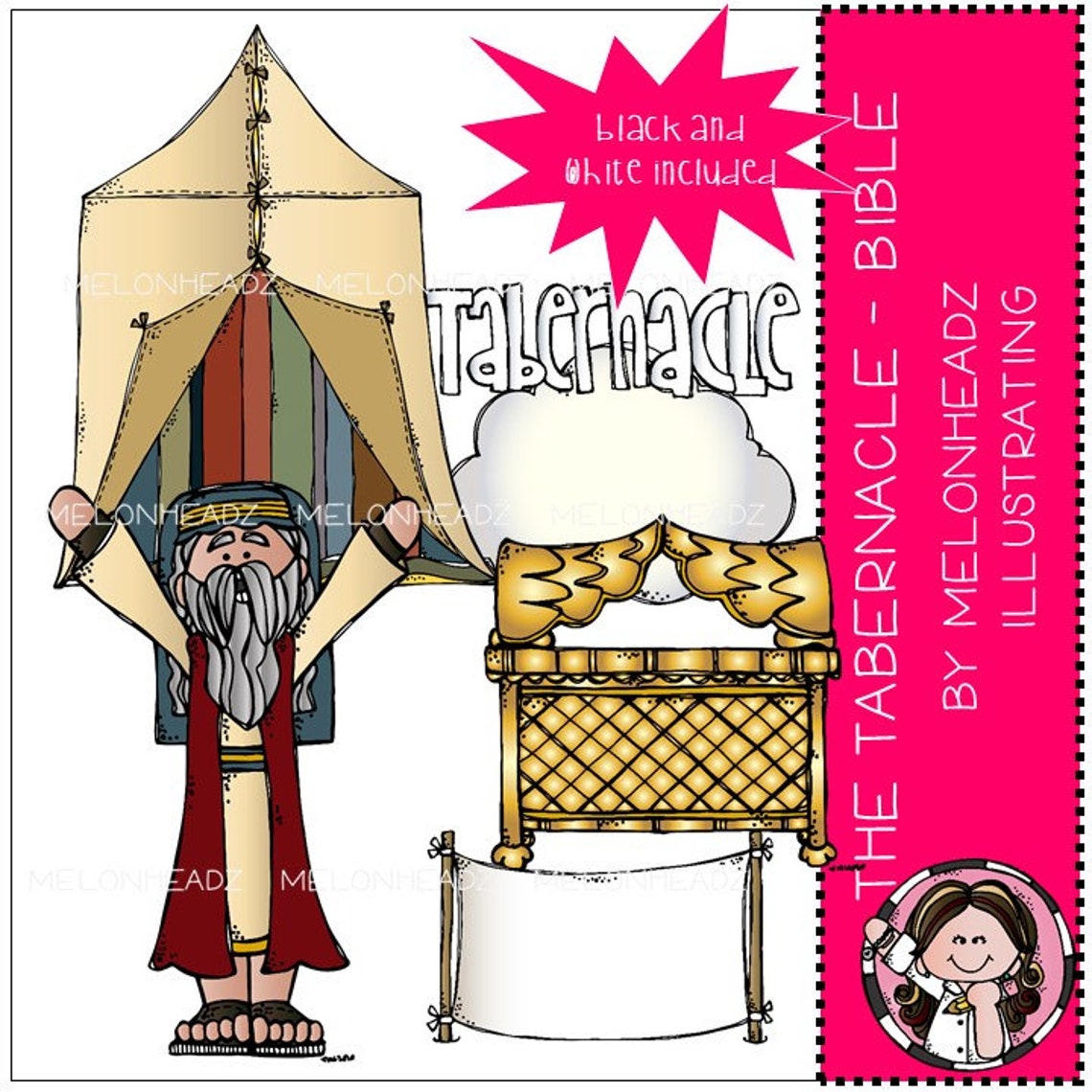 The Tabernacle Clip Art - Bible - Mini - Etsy