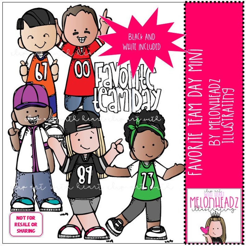 Favorite Team Day Clipart School Spirit Mini - Etsy