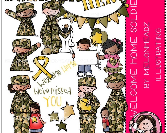 Welcome Home Soldier Clip Art - Etsy