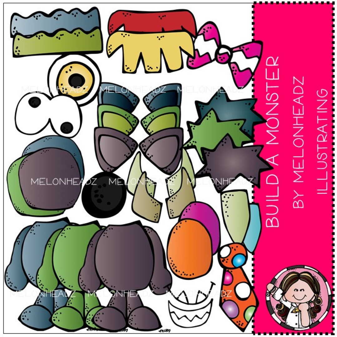 Build a Monster Clip Art - Combo Pack - Etsy