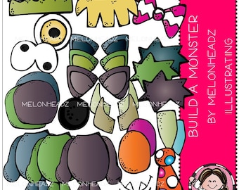 KPM Love Monsters Digital Clip Art COMBO - Etsy