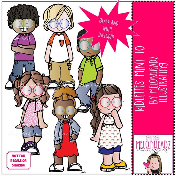 Kidlettes of Color Clip Art Set 3 COMBO PACK - Etsy
