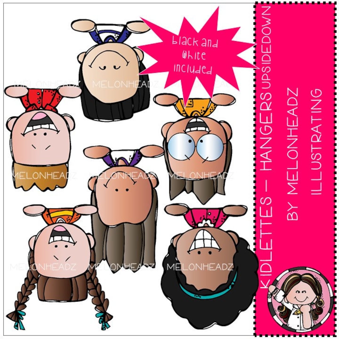Kidlettes Clip Art Hangerz Upside Down Mini - Etsy