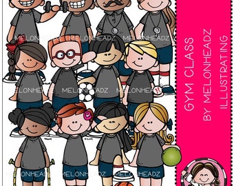 Gym Class Digital Clipart, Physical Education, Physical Activity ...