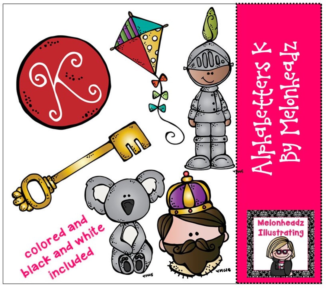 Alphabetters Clip Art Letter K - Etsy