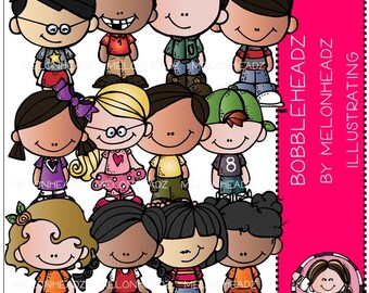 Bobbleheadz Clip Art Part 2 COMBO PACK | Etsy