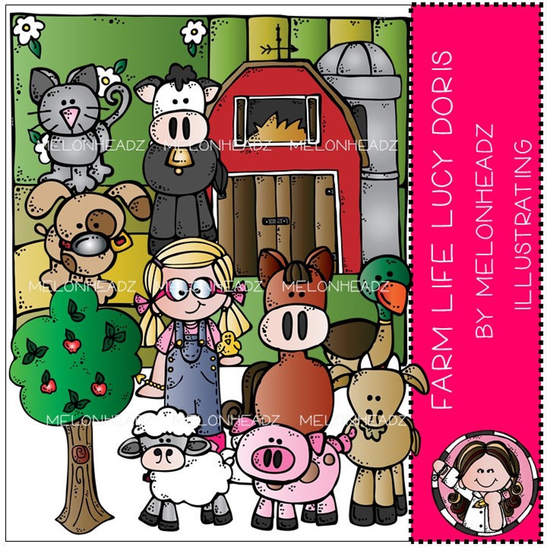 Farm Clip Art - Farm Life - Lucy Doris - Combo Pack - Etsy