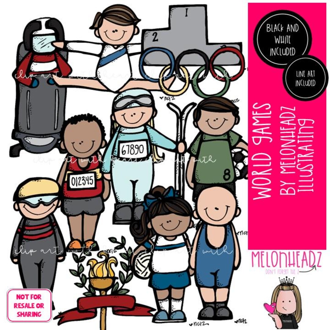 World Games Clip Art, Sports Clip Art COMBO PACK - Etsy