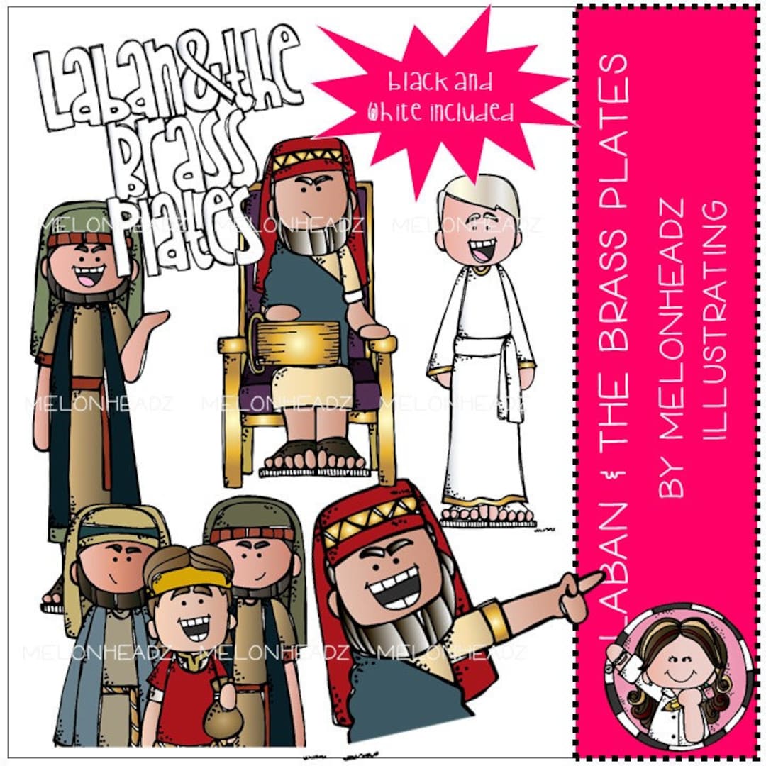 Laban and the Brass Plates Clip Art - LDS - Mini - Etsy