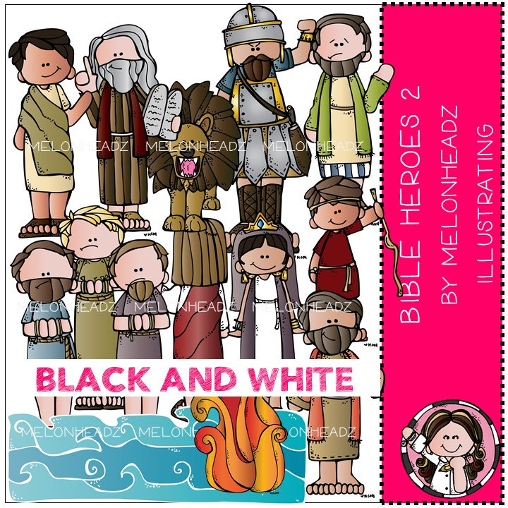 Black And White Bible People Clipart